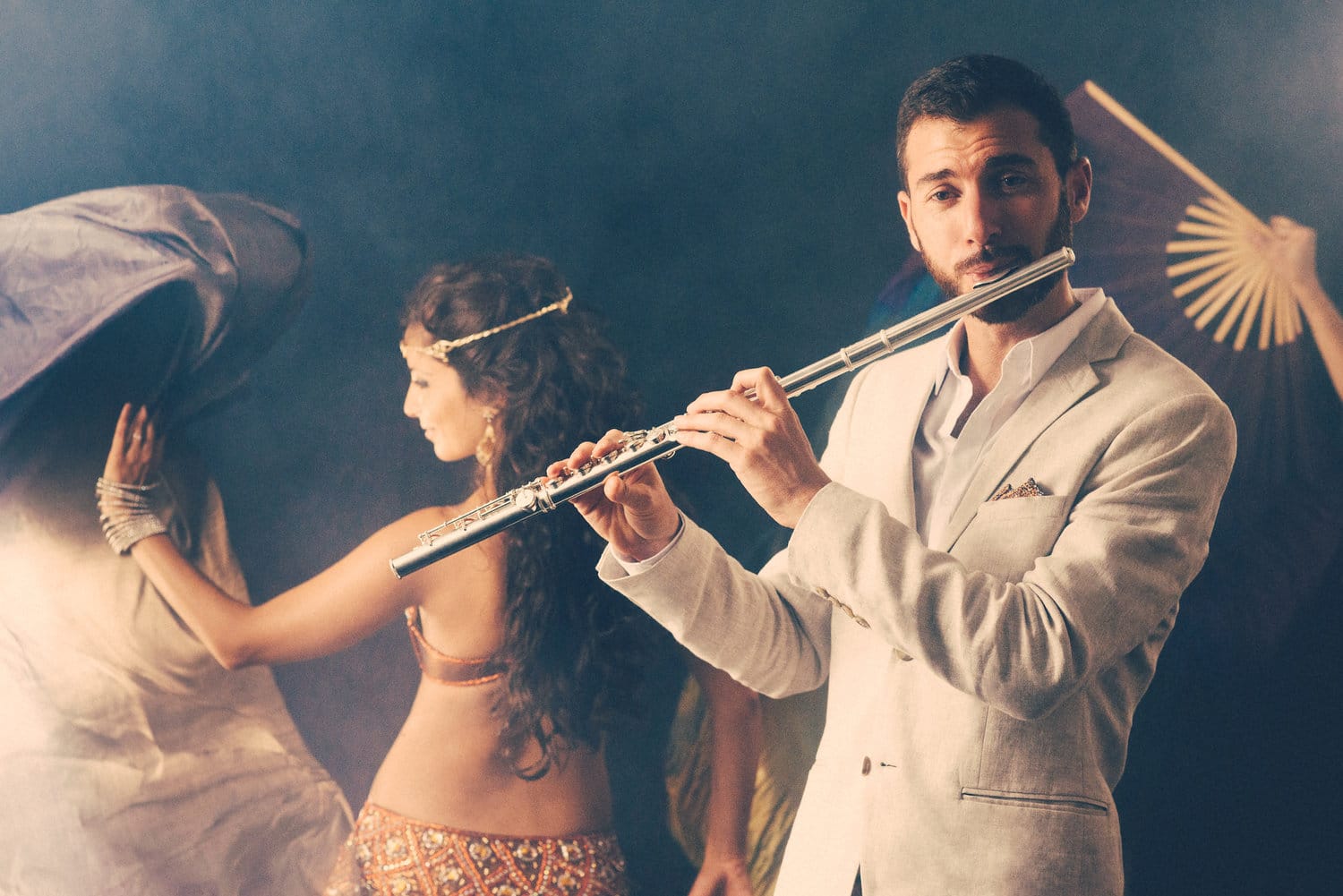 Itai Kriss performs with band Telavana & belly dance artist Elena ...